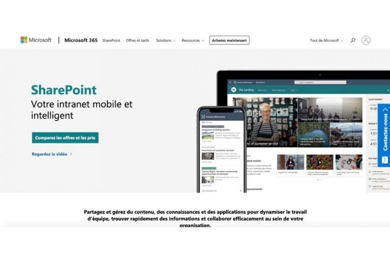 SharePoint - Solution d'intranet collaboratif pour entreprise