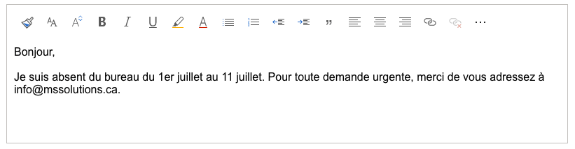 Comment notifier son absence sur Microsoft 365 pendant les vacances