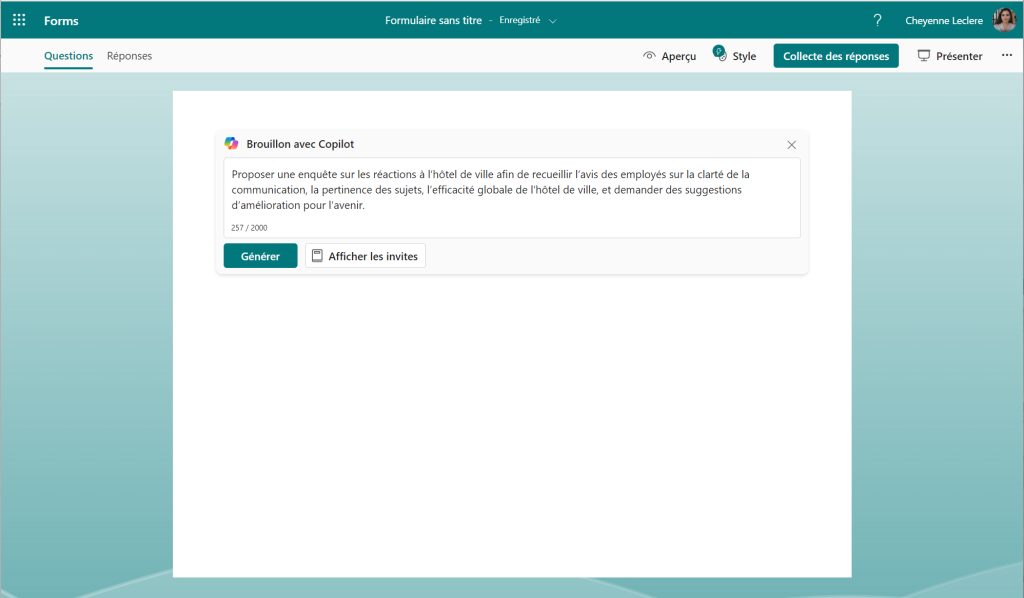 Copilot in Forms: Create effective forms in the blink of an eye - MS ...